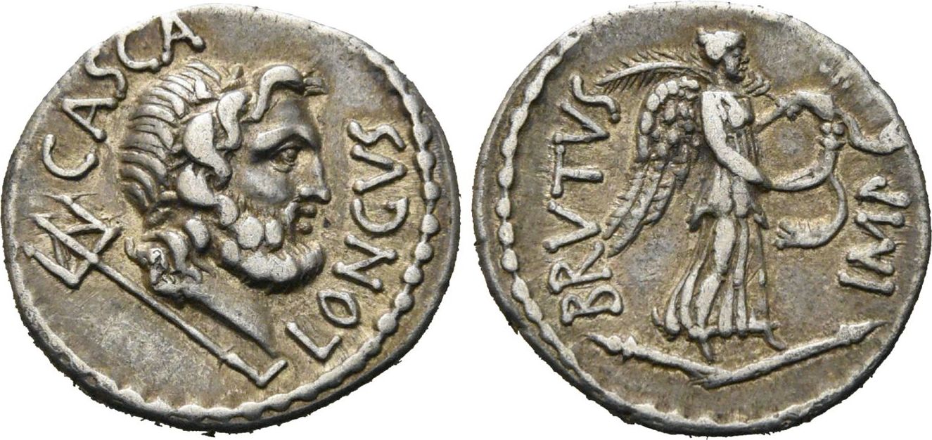 Denar RÖMISCHE REPUBLIK NACH 211 V. CHR M. Iunius Brutus und P ...