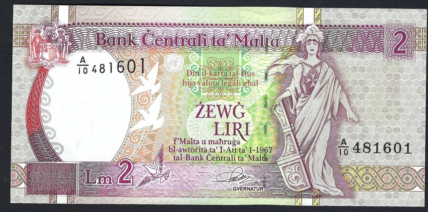 Malte / Malta 2 Liri 1994 Bank Centrali ta' Malta SPL | MA-Shops