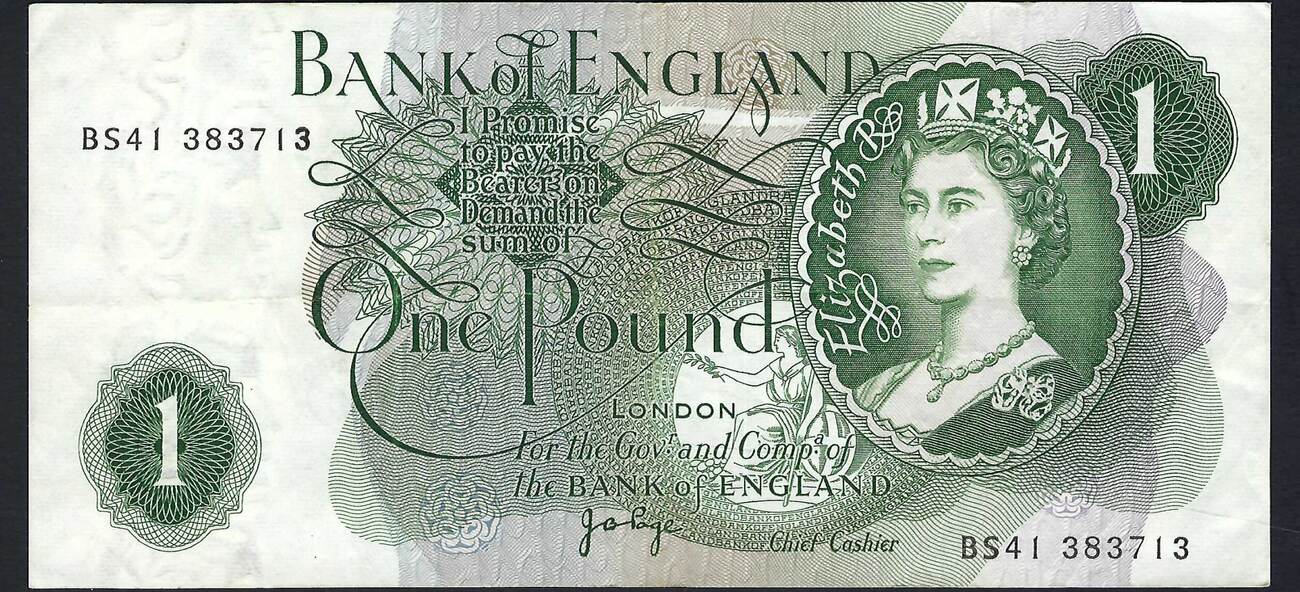 Grande Bretagne / Großbritannien / Britain 1 Pound 1970 / 1977 J. B ...