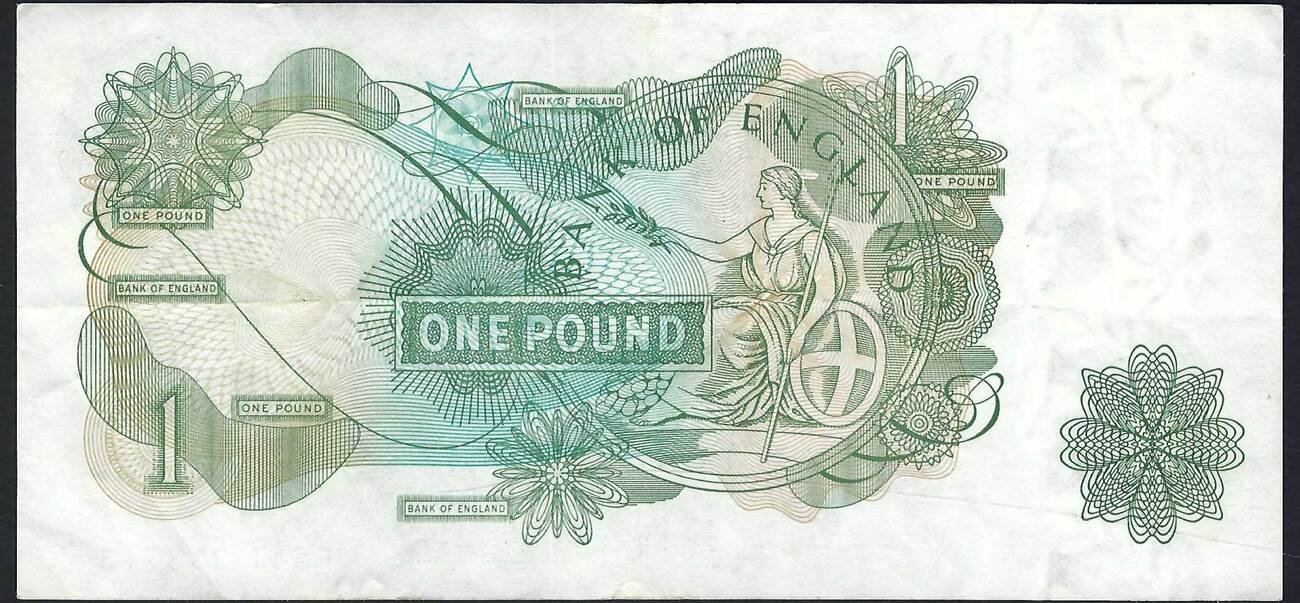 Grande Bretagne / Großbritannien / Britain 1 Pound 1970 / 1977 J. B ...