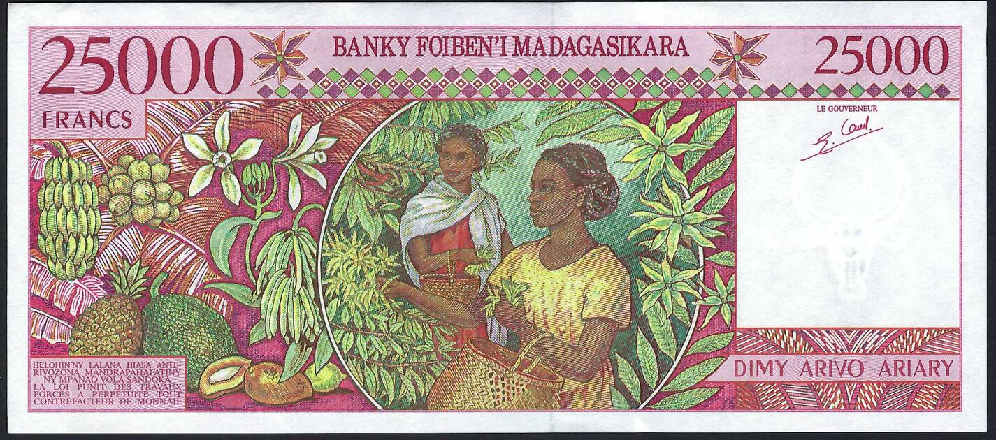 Madagascar 25000 Francs 1998 République Malgache VZ | MA-Shops