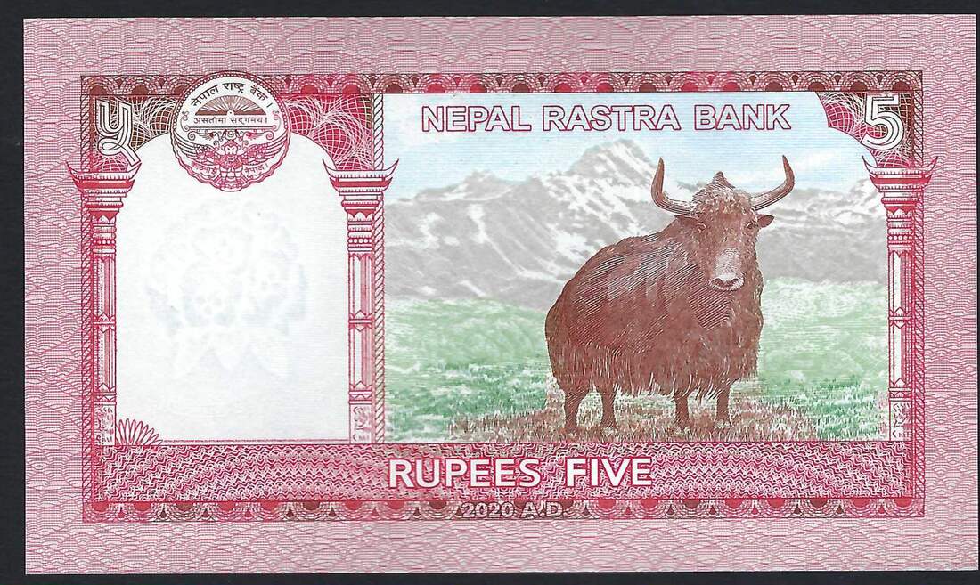 Népal 5 Rupees 2020 Nepal Rastra Bank P.NEUF | MA-Shops