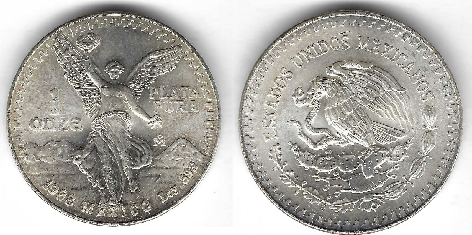 Mexique / Mexico 1 Once / onze 1988 Estados Unidos Mexicanos VZ/St | MA ...