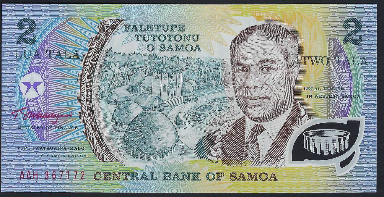 2 Tala 2003 Central Bank of Samoa NEUF | MA-Shops