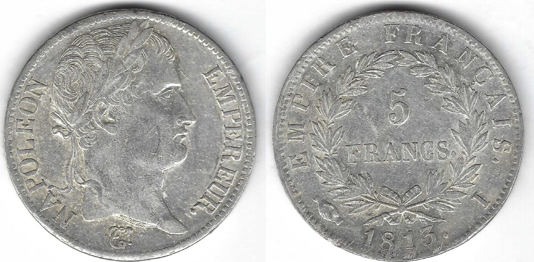 France / Frankreich / Limoges 5 Francs 1813 I Napoléon Ier F.SS (Min. Randfehler) | MA-Shops