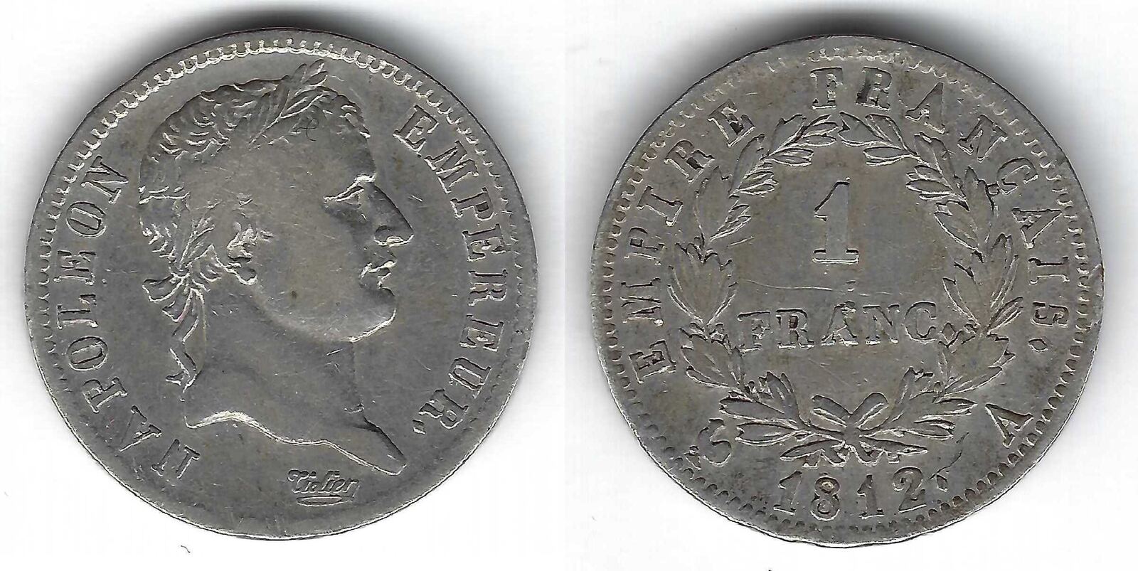 France / Frankreich 1 Franc 1812 A Napoléon Ier S | MA-Shops
