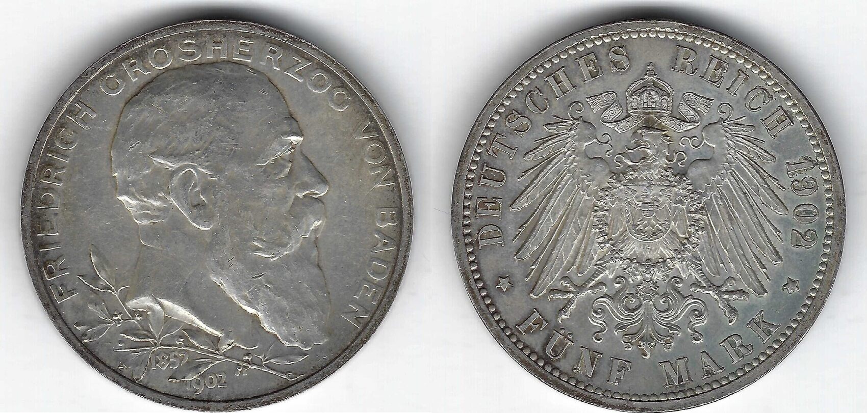 Baden 5 Mark 1906 Friedrich SS / SS+ | MA-Shops