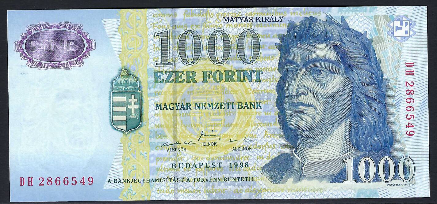 Hongrie / Hungary 10000 Forint 1998 Magyar Nemzeti Bank SPL | MA-Shops