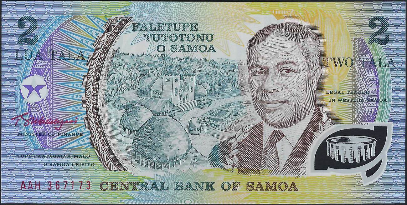 2 Tala 2003 Central Bank of Samoa Neuf | MA-Shops