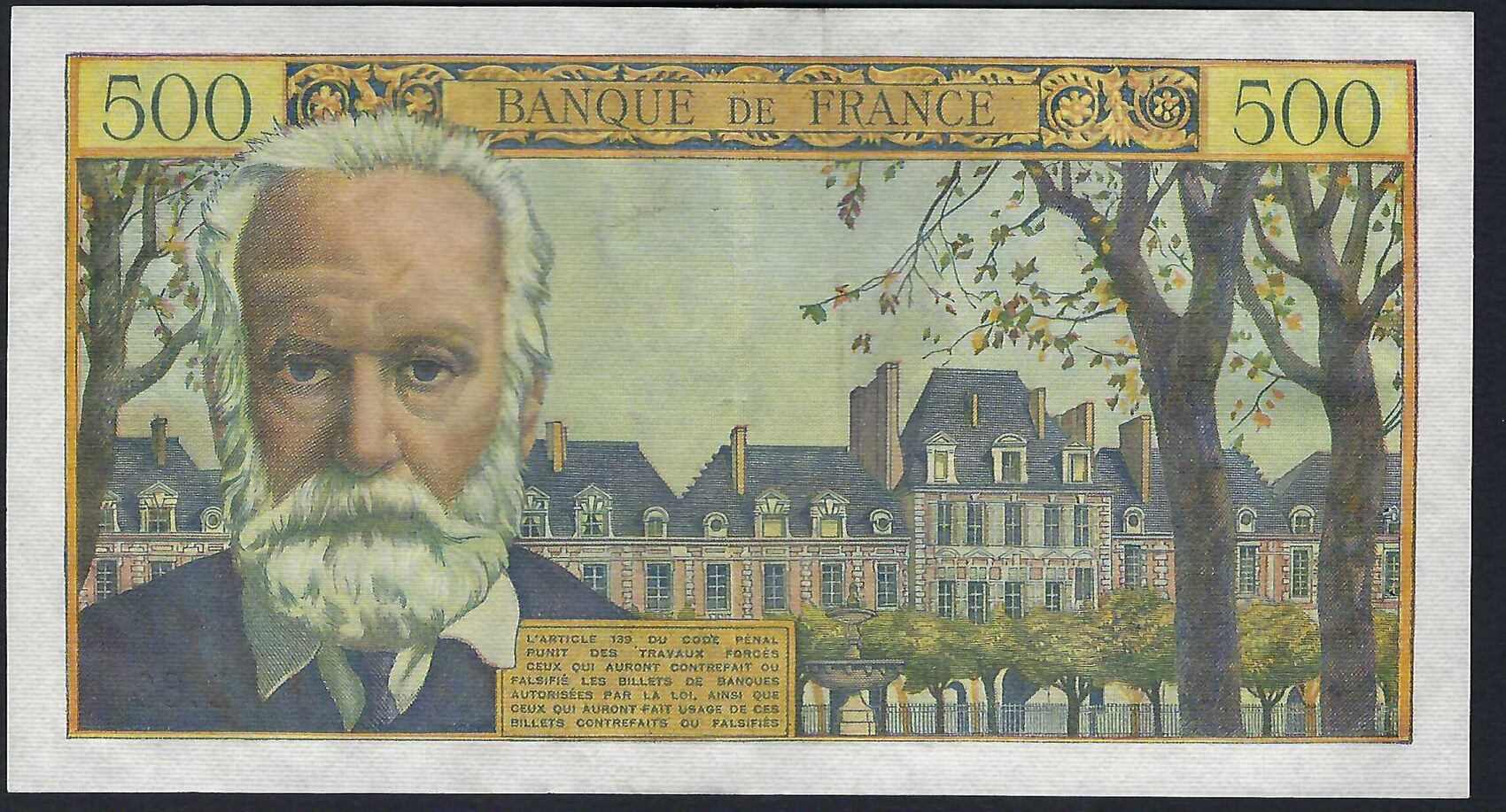 France / Frankreich 500 Francs 06/01/1955 Victor Hugo D.63 SS /VZ | MA ...