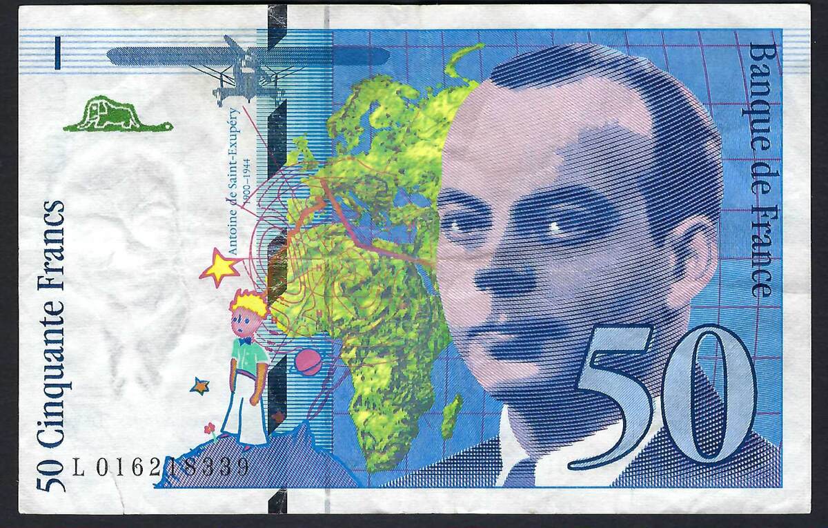 France / Frankreich 50 Francs 1994 Saint Exupéry L.016 S | MA-Shops