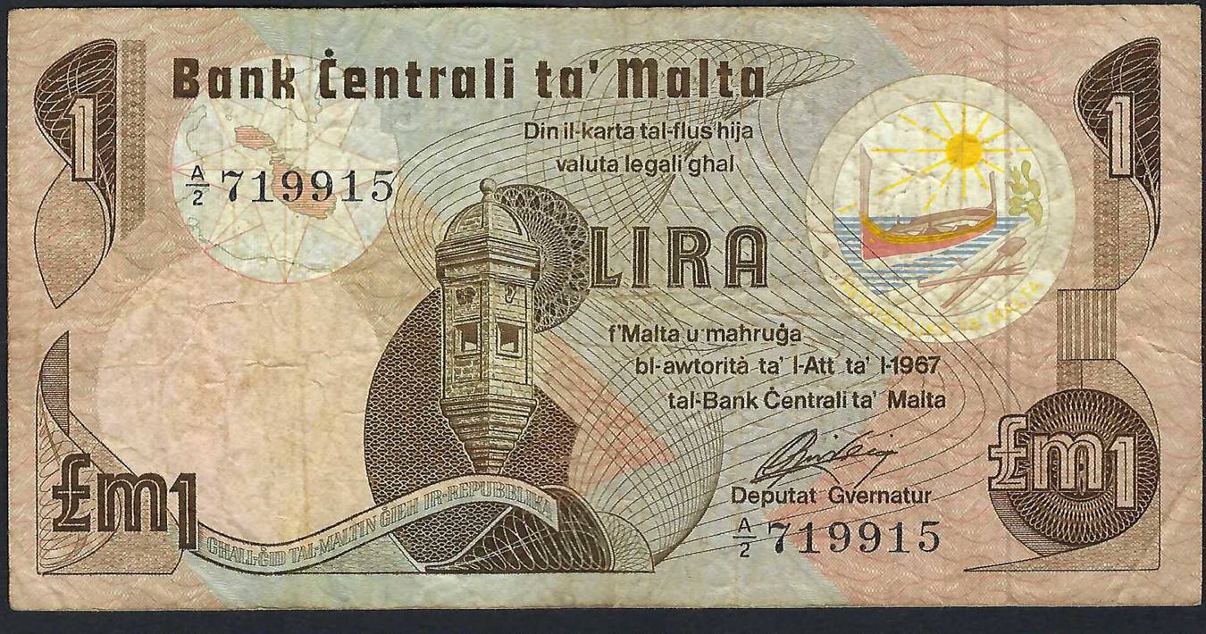 Malte / Malta 1 Lira 1979 Bank Centrali Ta Malta F.S | MA-Shops