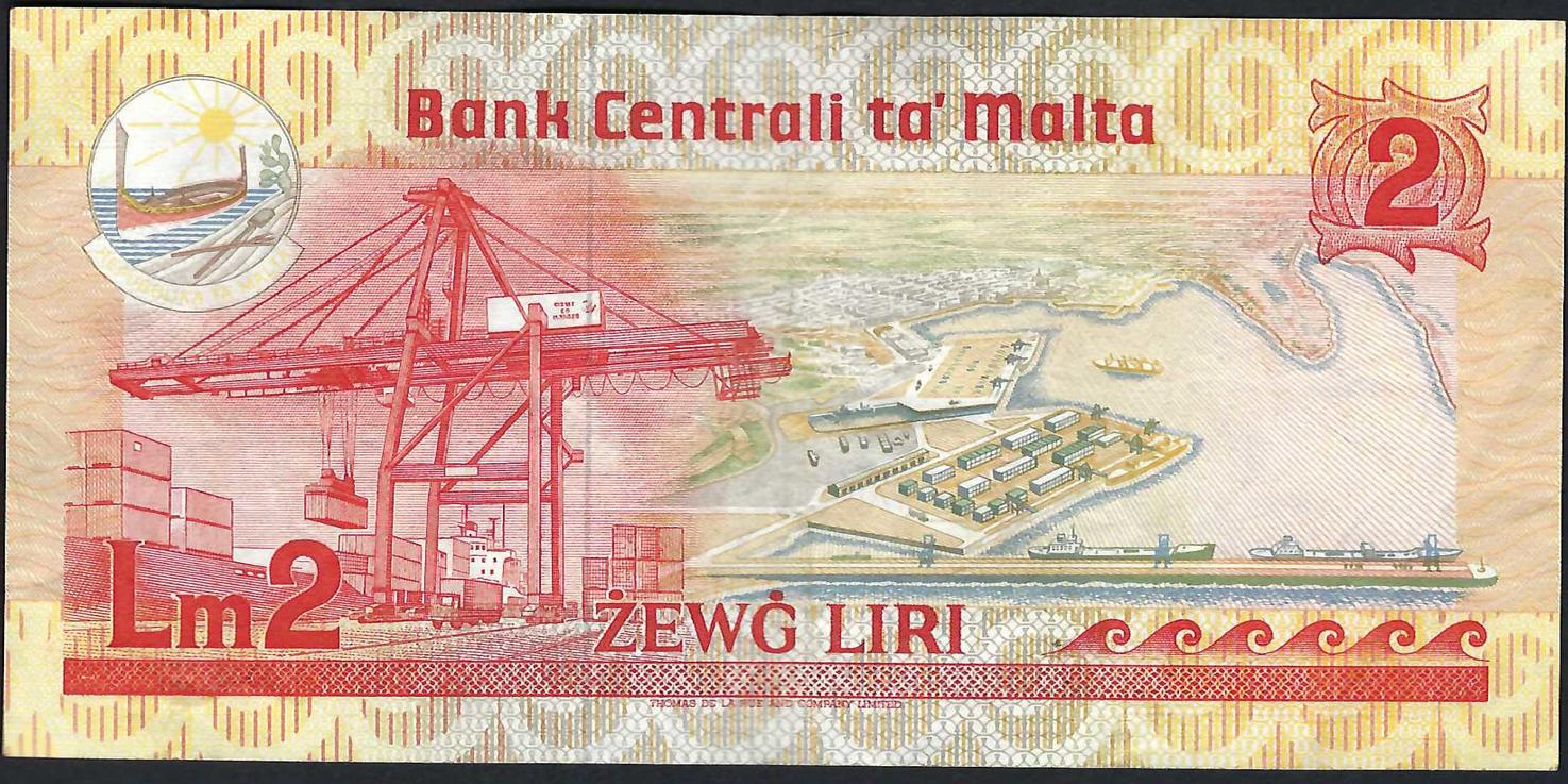 Malte / Malta 2 Liri 1986 Bank Centrali Ta Malta SS | MA-Shops