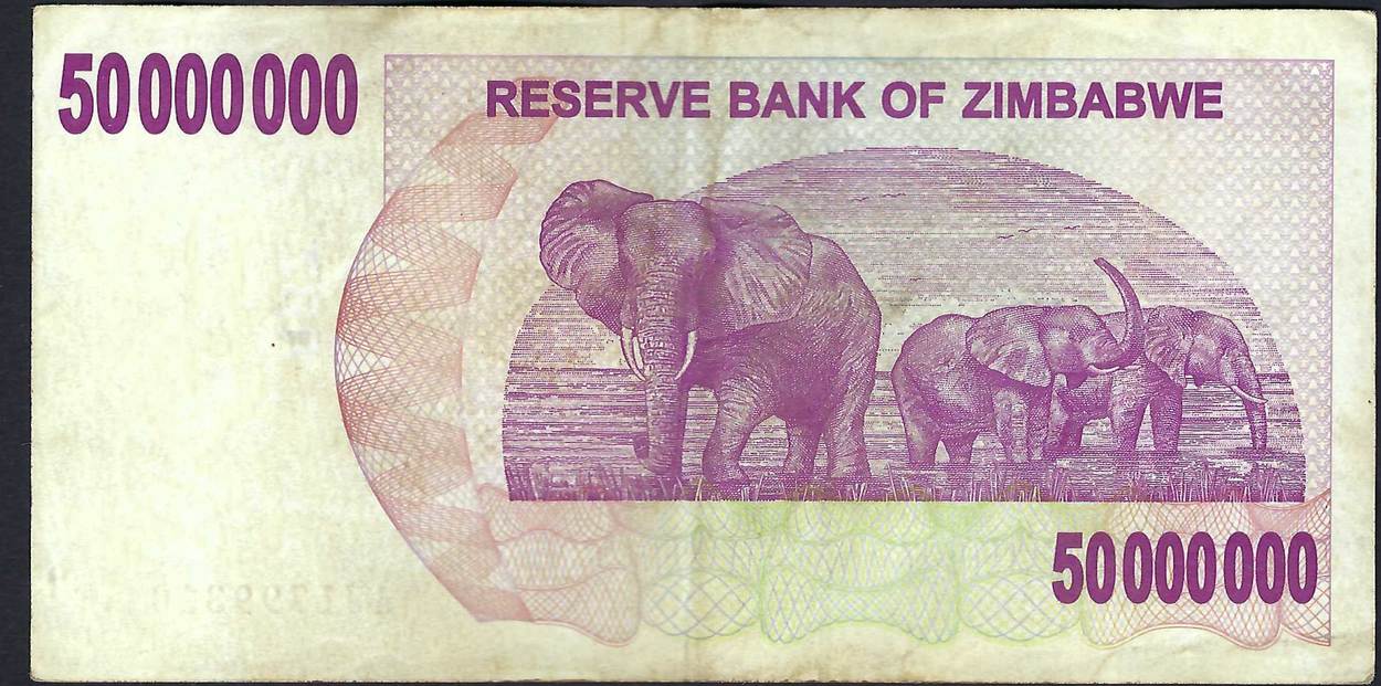 10000000 Dollars 2/04/2008 Reserve Bank of Zimbabwe SS | MA-Shops