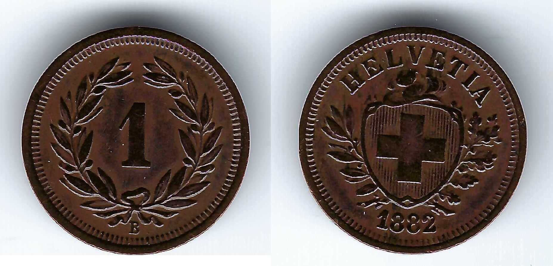 Suisse / Schweiz / Switzerland 1 rappen 1882 Helvetia F.SS | MA-Shops