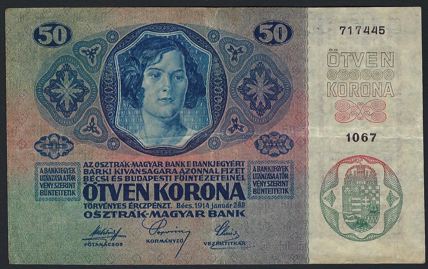 Autriche / Austria / österreich 50 Kronen 2/01/1914 Oesterreichisch ...