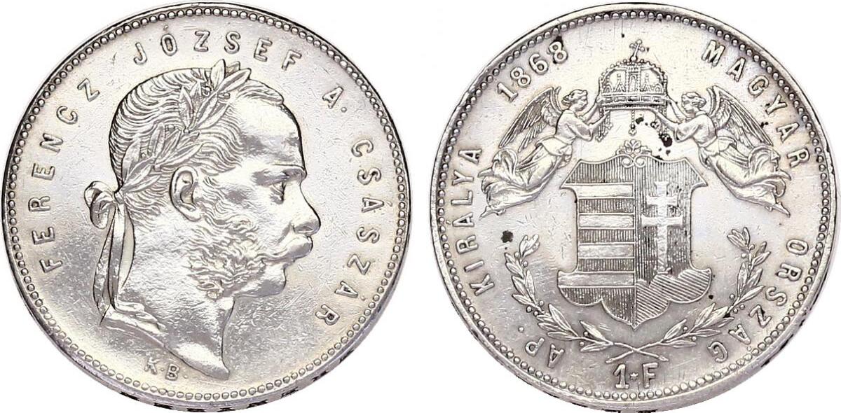 Österreich - Ungarn Forint 1868 KB Franz Joseph (1848 - 1916) vz | MA-Shops