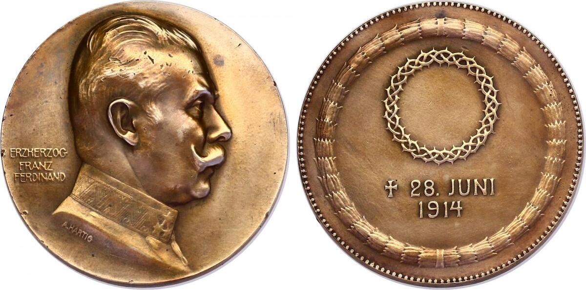 Österreich Br-Medaille o.J. 'Erzherzog Franz Ferdinand (28. Juni 1914 ...