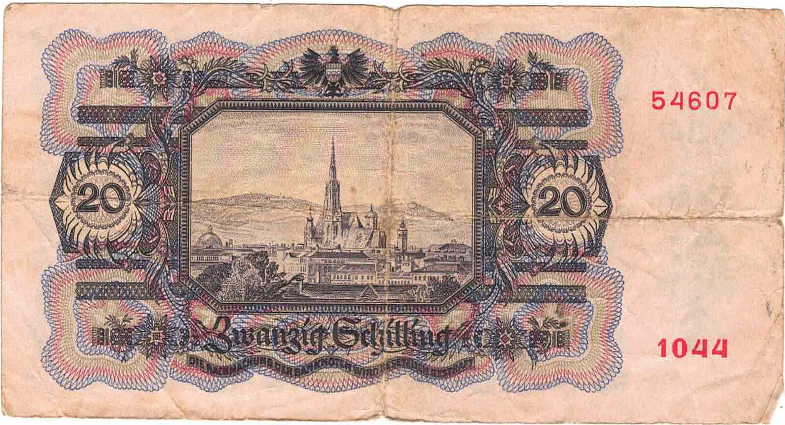 Österreich - II. Republik 20 Schilling Zwanzig Schilling Banknote ...