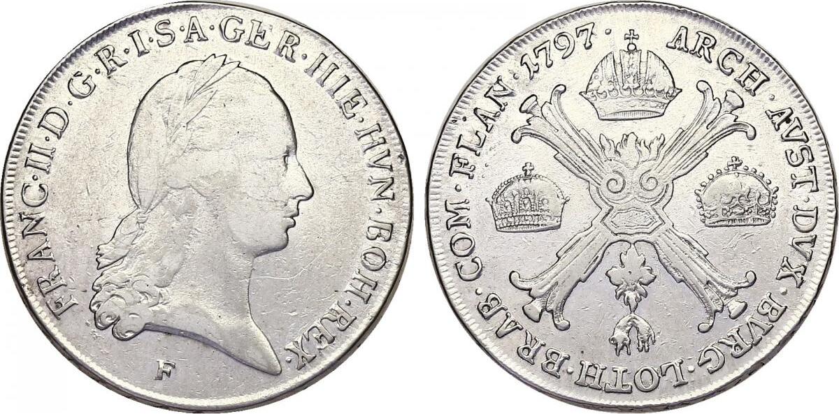RDR Kronentaler 1797 F Franz II./I. (1792 - 1835) f.ss/ss | MA-Shops