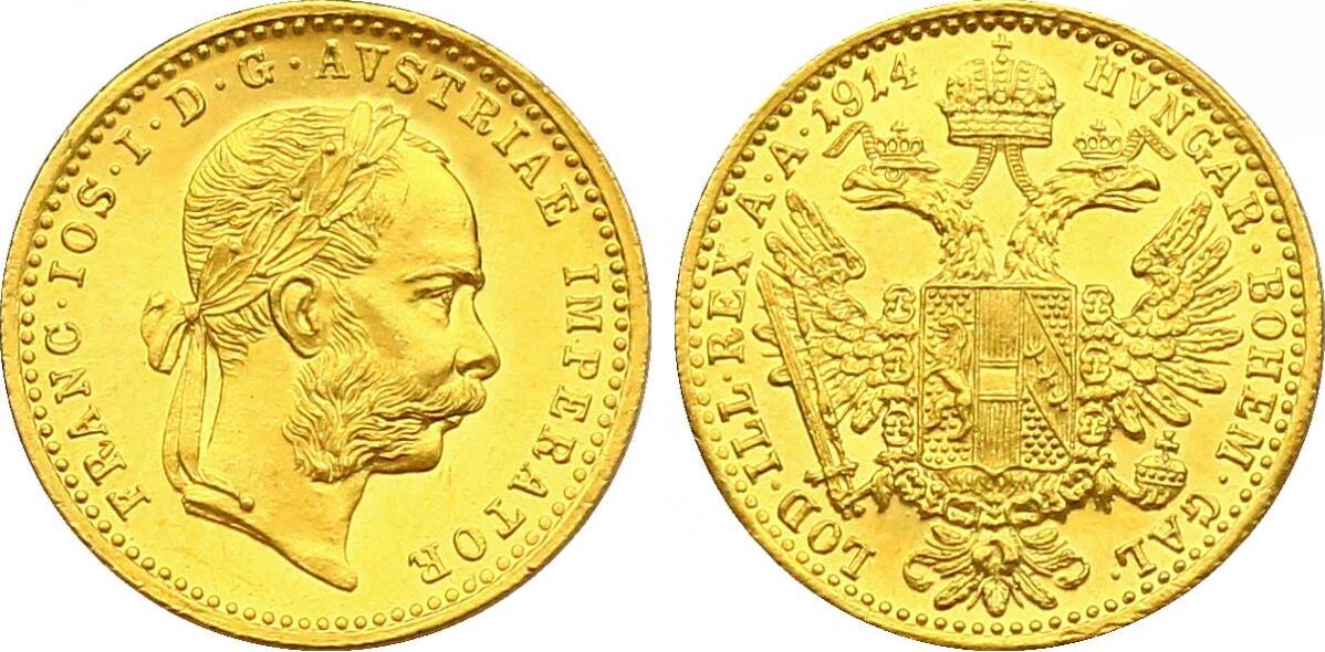 Österreich - Ungarn Dukat 1914 Franz Joseph (1848 - 1916) stgl. | MA-Shops