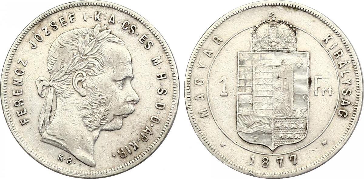 Österreich - Ungarn Forint 1877 K.B. Franz Joseph (1848 - 1916) ss | MA ...