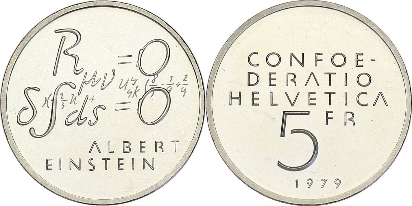 Schweiz 5 Franken 1979 'Einstein Formel' pp | MA-Shops