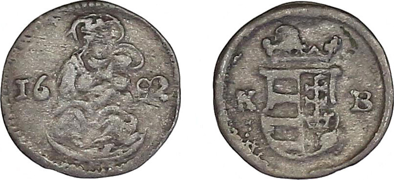 RDR Obol 1682 KB Leopold I. (1657 - 1705) ss, RR | MA-Shops