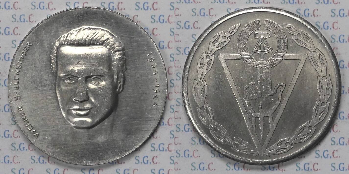 DDR Medaillen - Werner Seelenbinder 1904-1944 fast Prägefrisch ...