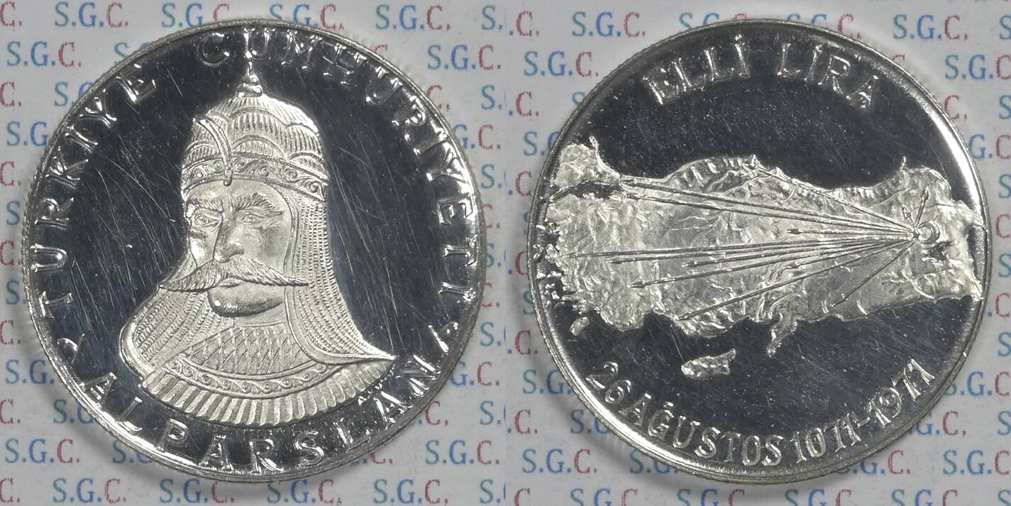 Türkei 50 Lira 1971 Schlacht von Manzikert Polierte Platte | MA-Shops