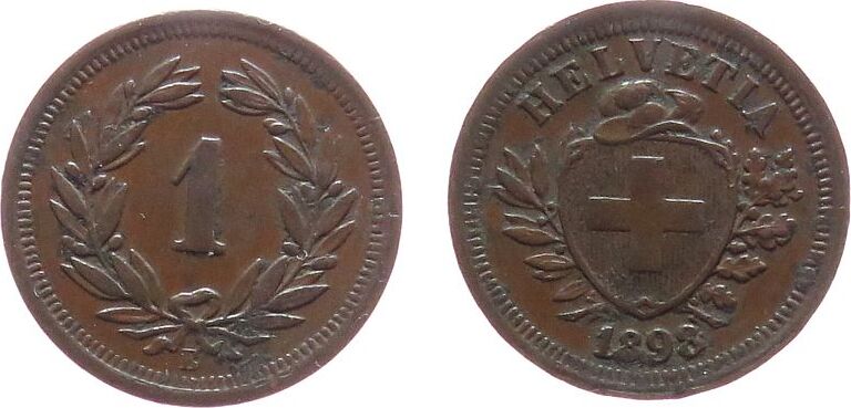 Schweiz 1 Rappen 1898 Br HMZ 1215 ss | MA-Shops