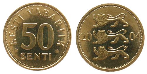 Estland 50 Senti 2004 AlNBr. unz | MA-Shops