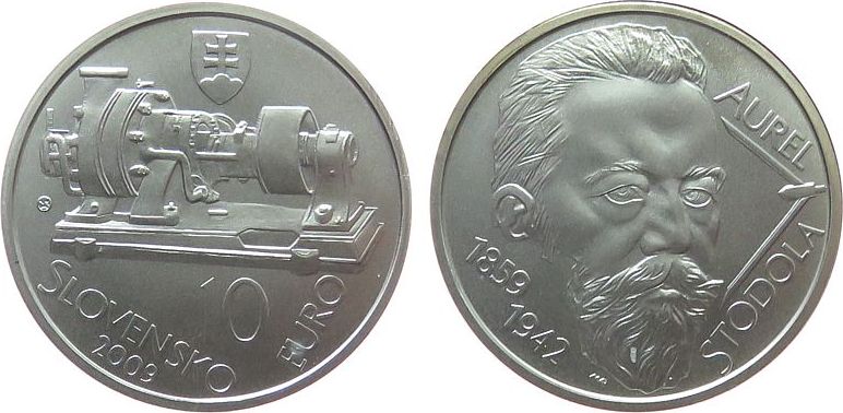 Slowakei 10 2009 Ag Aurel Stodola, Turbine, kleiner Fleck stgl | MA-Shops