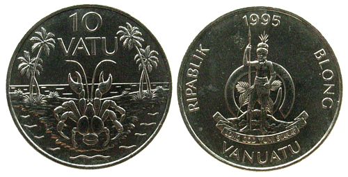 Vanuatu 10 Vatu 1995 KN FAO, Schön 6 unz | MA-Shops