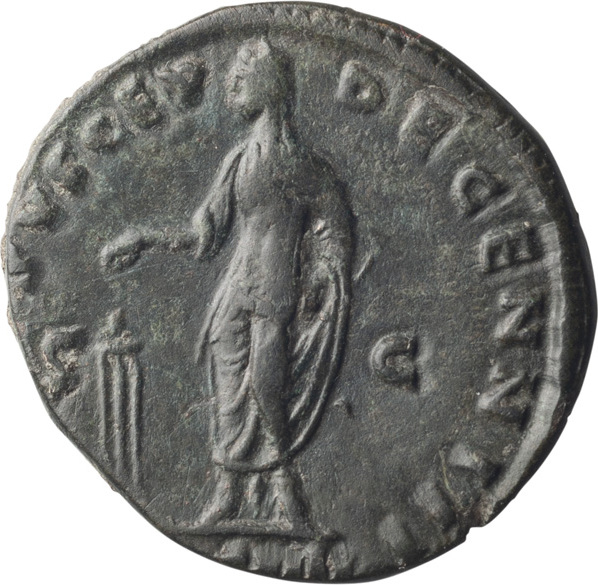 Ancient Roman Dupondius 159 n. Chr. Antoninus Pius | MA-Shops