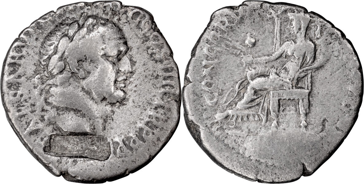 Ancient Roman 73 AD Vespasian. Denarius | MA-Shops