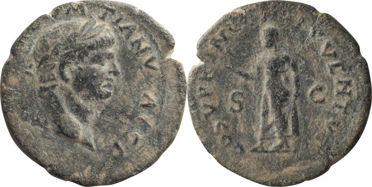 Ancient Roman Asia Minor mint, 77-8 AD Domitian as Caesar. AE 24 | MA-Shops