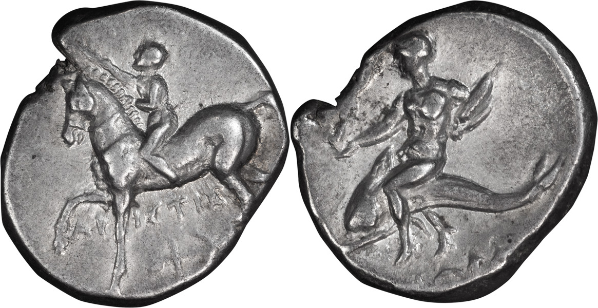 Ancient Greek c. 272-240 v. Chr Calabria, Tarentum. AR Nomos | MA-Shops