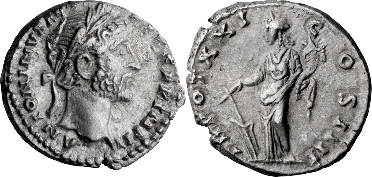 Ancient Roman 157 n. Chr. Antoninus Pius Mule: rev. of Marcus Caesar ...