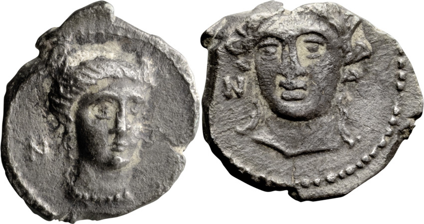 Ancient Greek c. 400-380 BC Cilicia, Nagidus. 1/8 Obol | MA-Shops