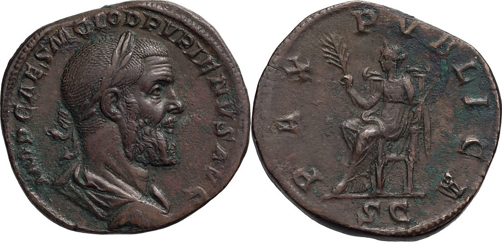 Ancient Roman Pupienus. Sestertius | MA-Shops