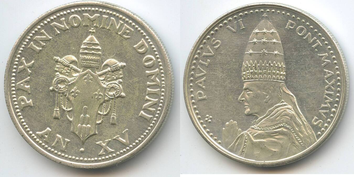 Vatikan Medaille 1978 M3905 - Papst Paul VI. 1963-1978 Pont. Maximus ...