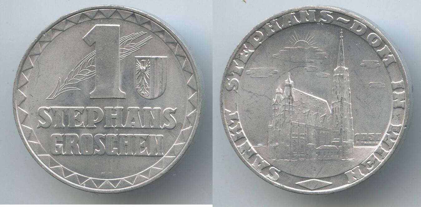 Österreich Wien Stephansgroschen Stephansdom 1950 G8255 - Stephansdom ...