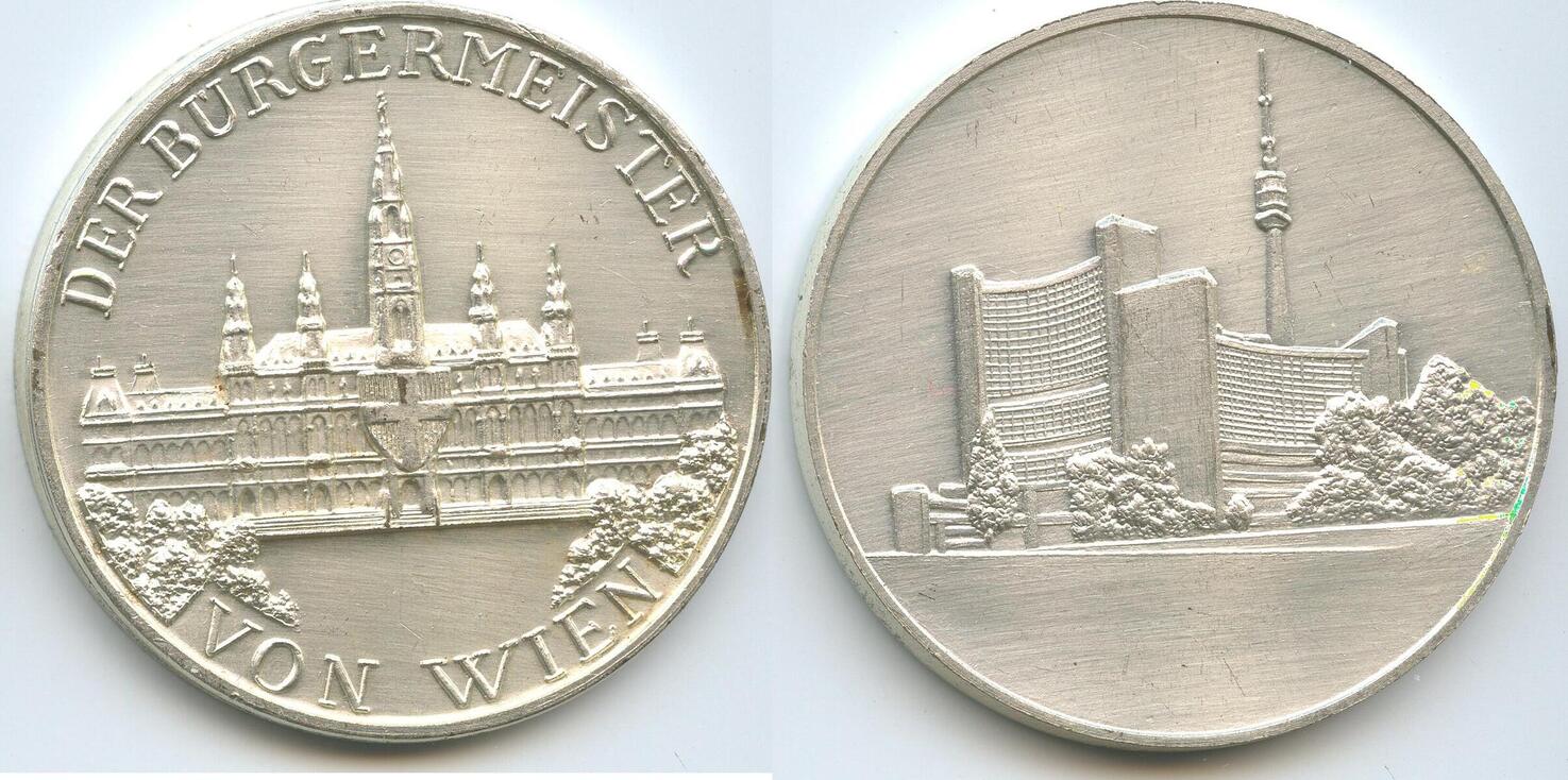 Österreich Wien Medaille nd. GX1330 - Wiener Rathaus - Der ...