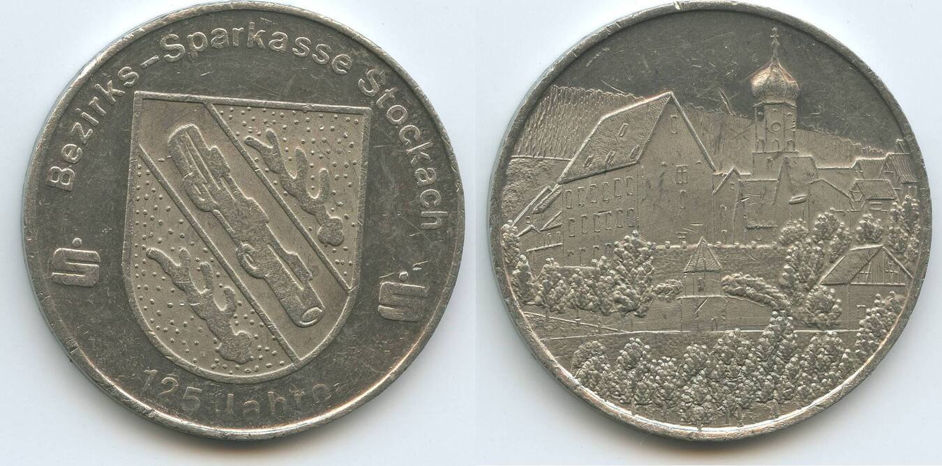 Deutschland Baden-Württemberg Medaille nd. GX1383 - 125 Jahre Bezirks ...