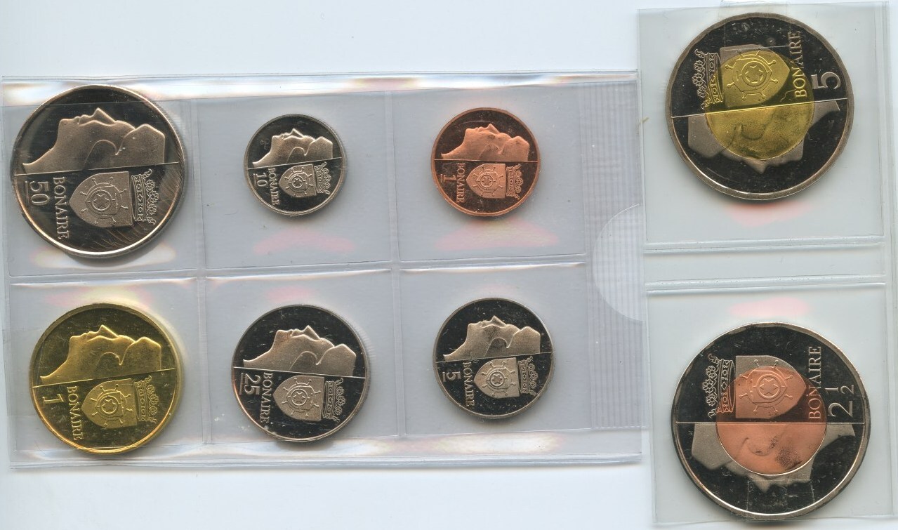 Niederländische Antillen Saba Kursmünzensatz 2011 GN672k - Vögel ...