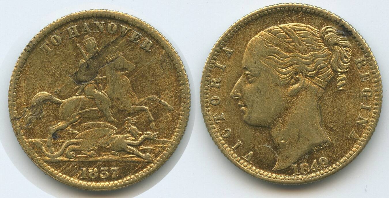 Großbritannien Jeton 1837/1849 M539 - To Hanover - Queen Victoria ...