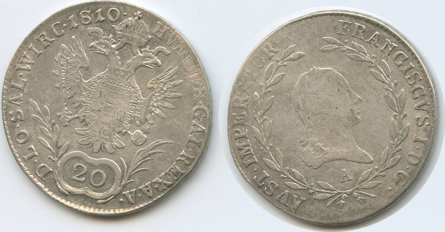 Österreich Kaiserreich 20 Kreuzer 1810 A Wien G5975 - Franz II. 1792-1835 Sehr Schön + | MA-Shops