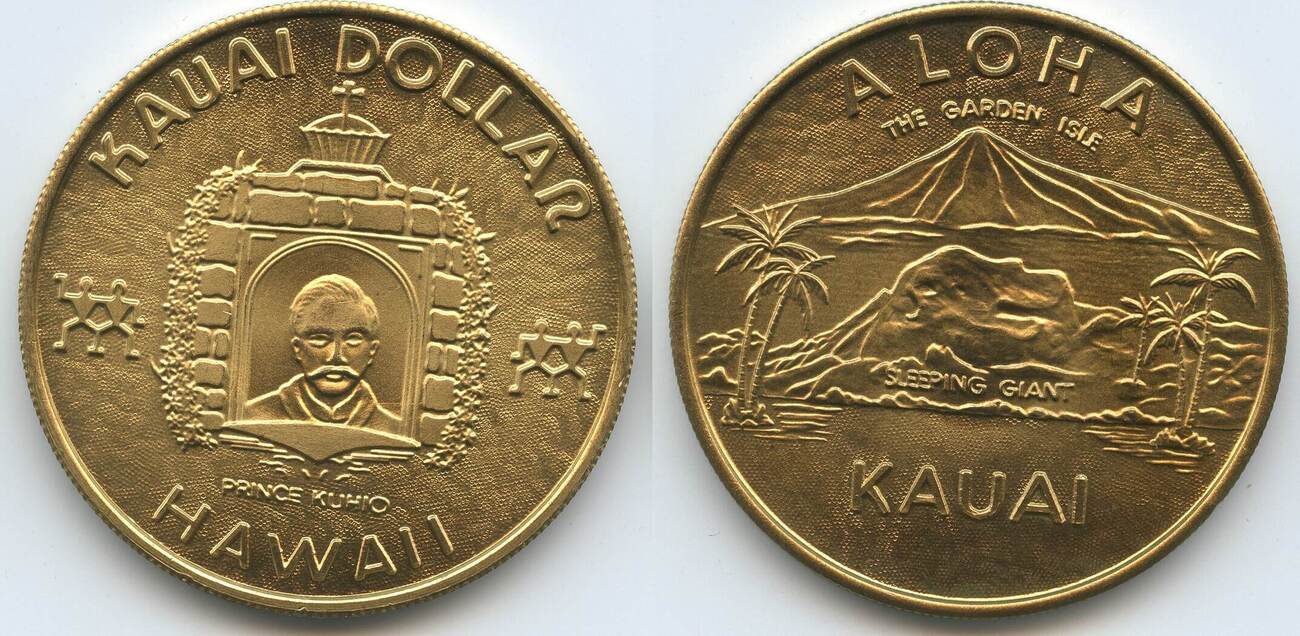 Vereinigten Staaten von Amerika Hawaii Kauai Dollar Medaille nd. GX580 ...