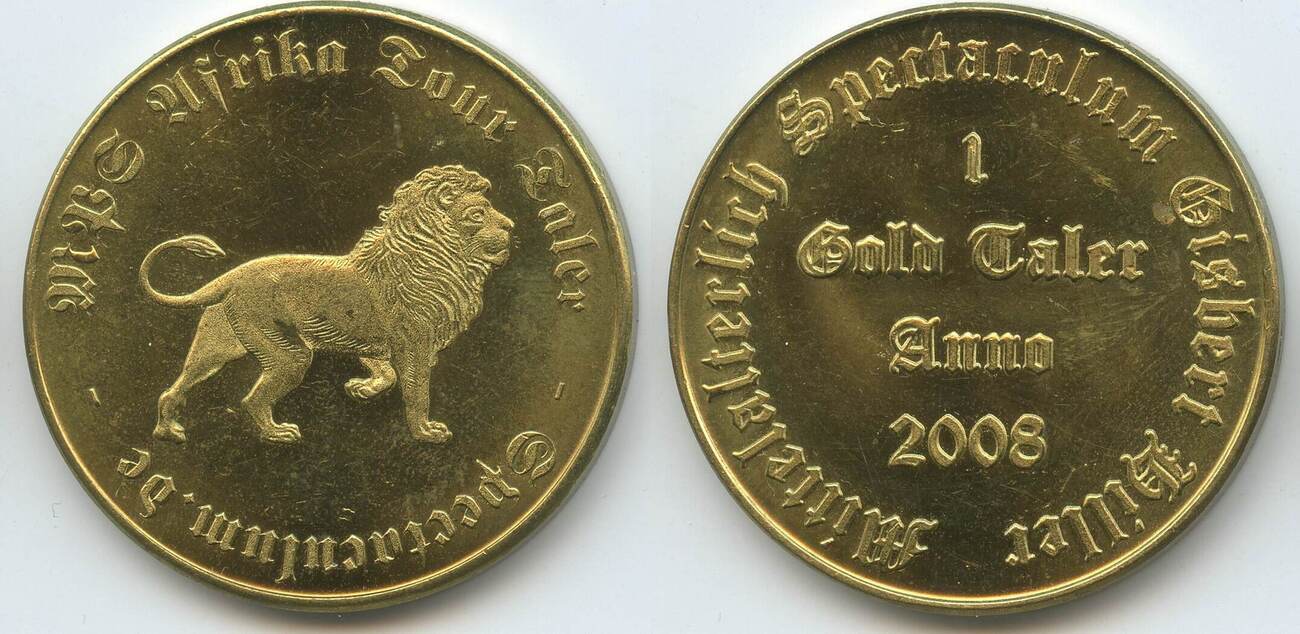 Deutschland Wertmarke 1 Gold-Taler 2008 M783 - Löwe - Mittelalterlich ...